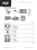 Beehive 2 Unit 3 Test | PDF | Zoology