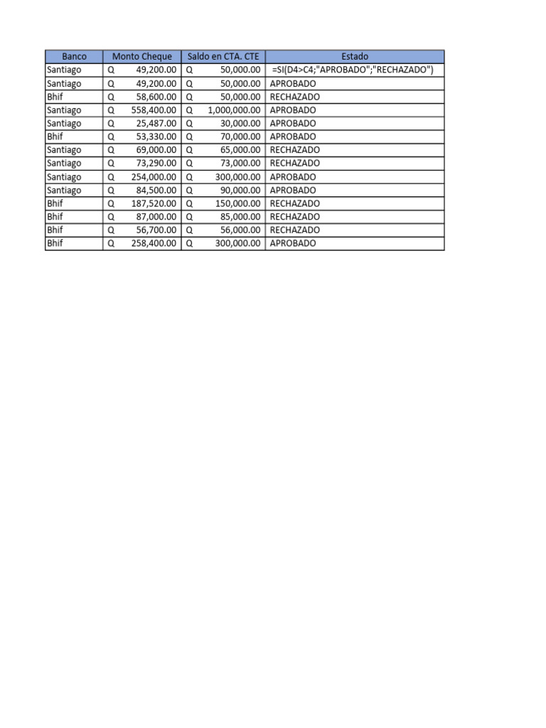 Joshua Alexander Villatoro Ortiz - Ejercicio 11 Excel Intermedio | PDF