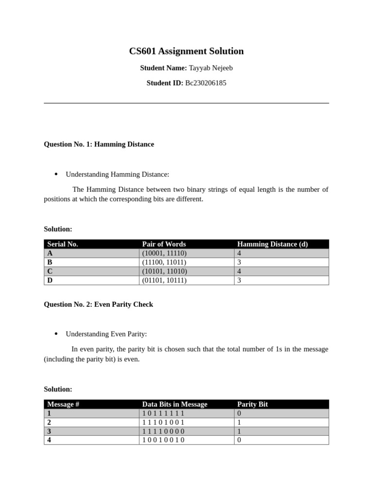 Fall 2024 - CS601 - 2 - BC230206185 | PDF