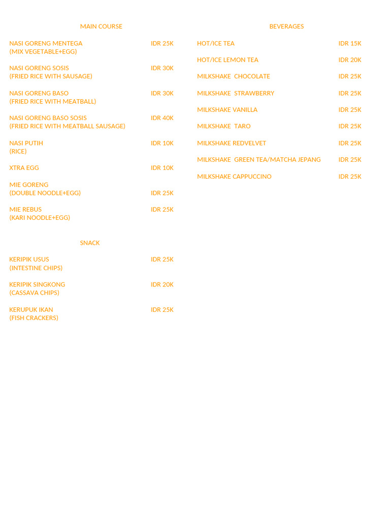 MAIN COURSE | PDF | Asian Cuisine | Cooking