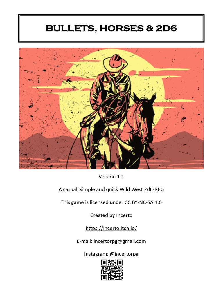 BULLETS, HORSES & 2D6 | PDF
