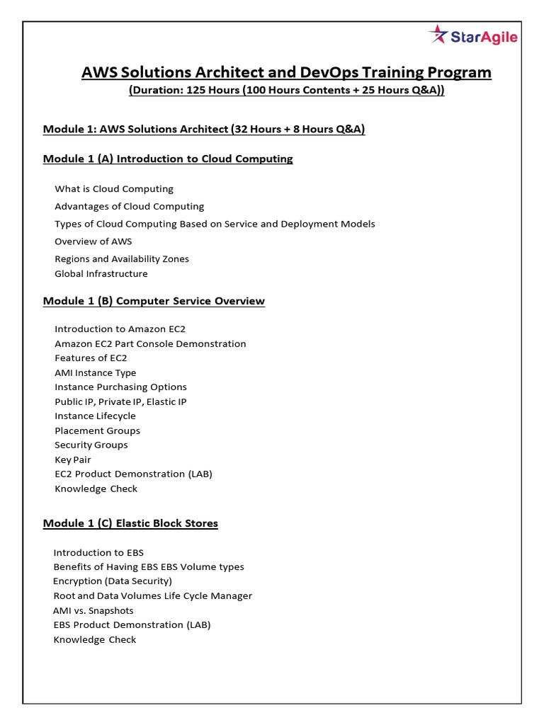 AWS Solutions Architect DevOps | PDF | Computing | Computer Engineering