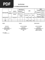 New List of Bonded Officials Form | PDF