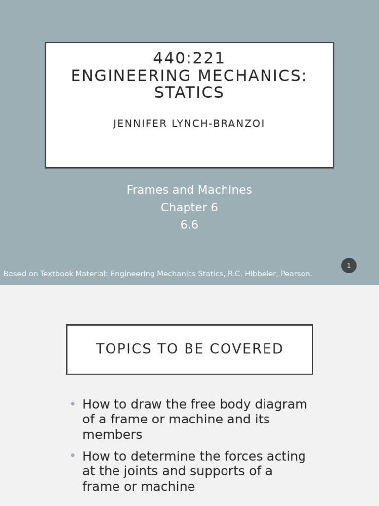 Lecture 15 - Frames and Machines | PDF | Force | Truss