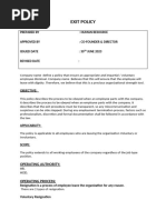 Employee Exit Checklist | PDF