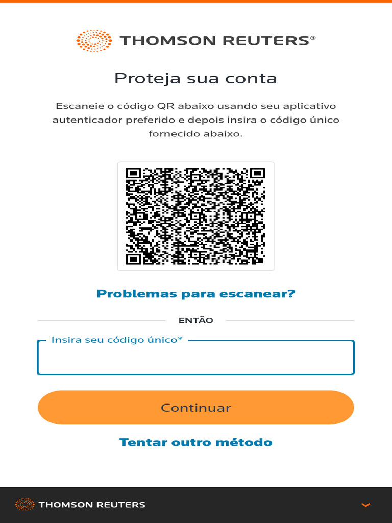 Escaneie o código para fazer login com uma senha de uso único Portal do ...