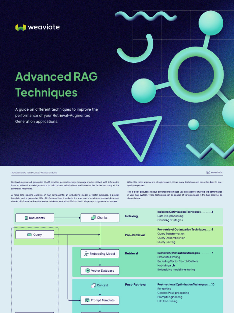 Weaviate Advanced RAG Techniques Ebook | PDF | Information Retrieval ...