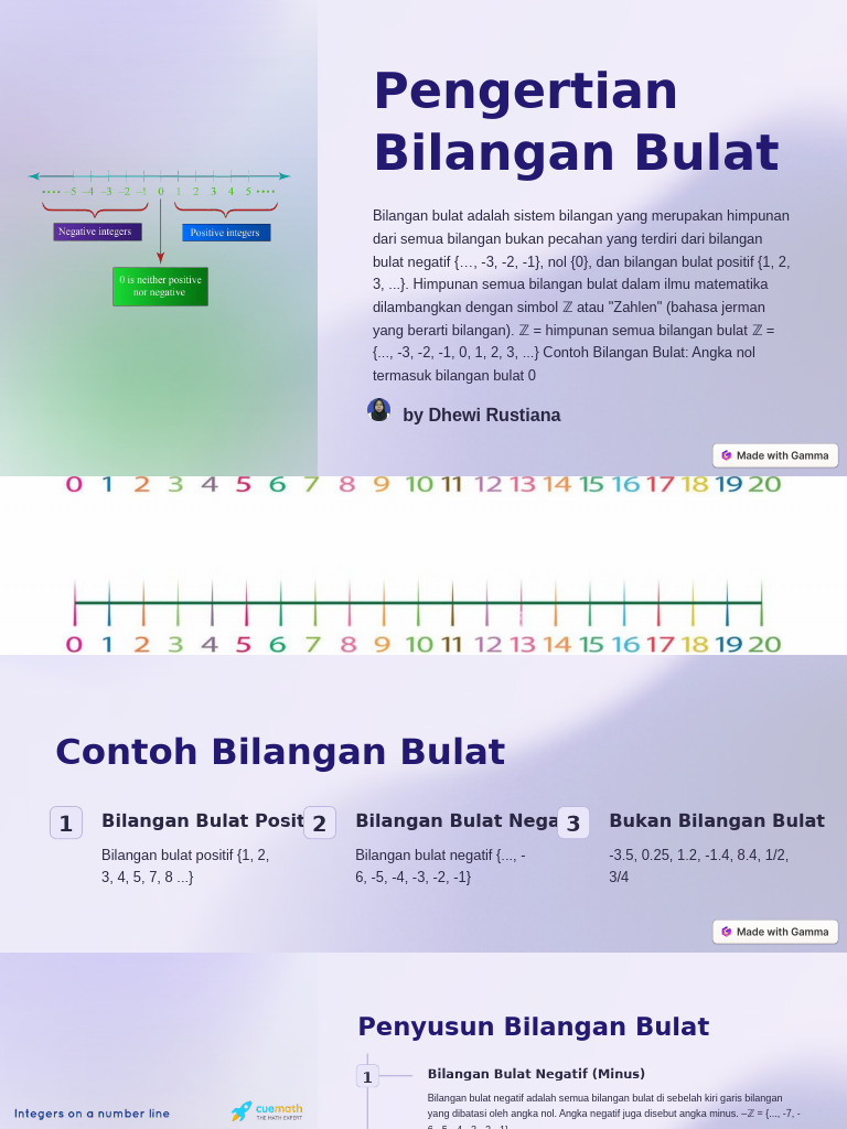 Pengertian-Bilangan-Bulat | PDF