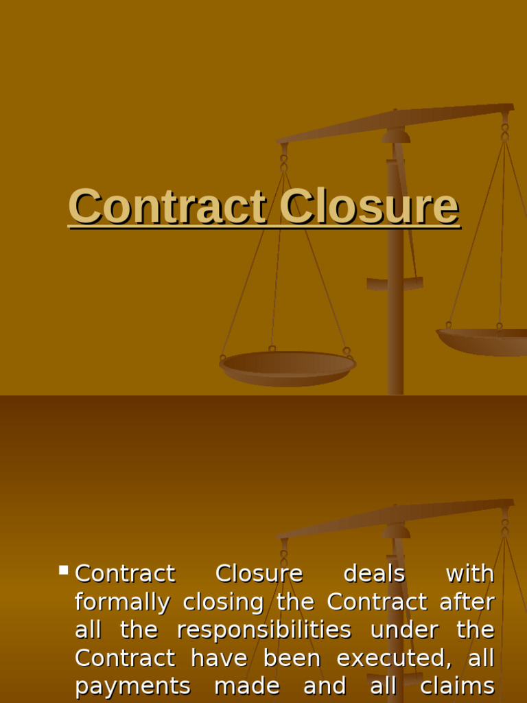 Contract Closure - LEO | PDF | Arbitration | Customs