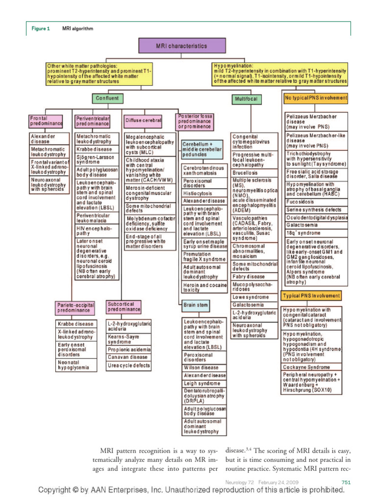 MRI Pattern Recognition in Neurology | PDF