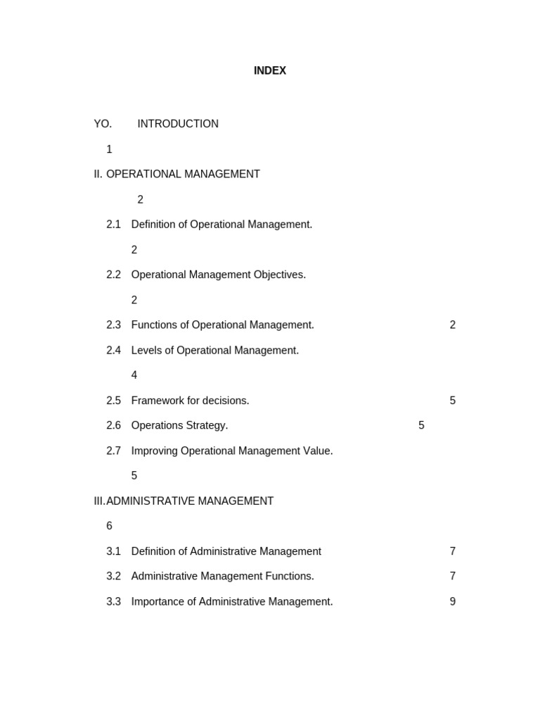 Operational and Administrative Management | PDF | Strategic Management ...