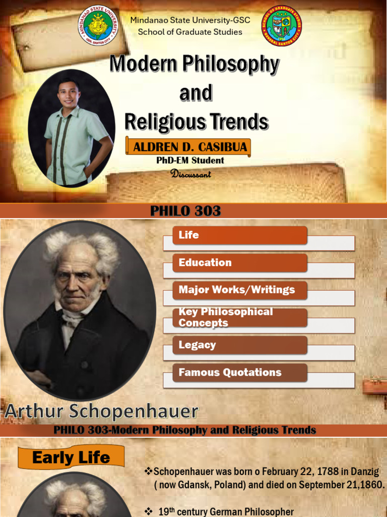 Schopenhauer: Life, Works, and Philosophy | PDF | Arthur Schopenhauer ...