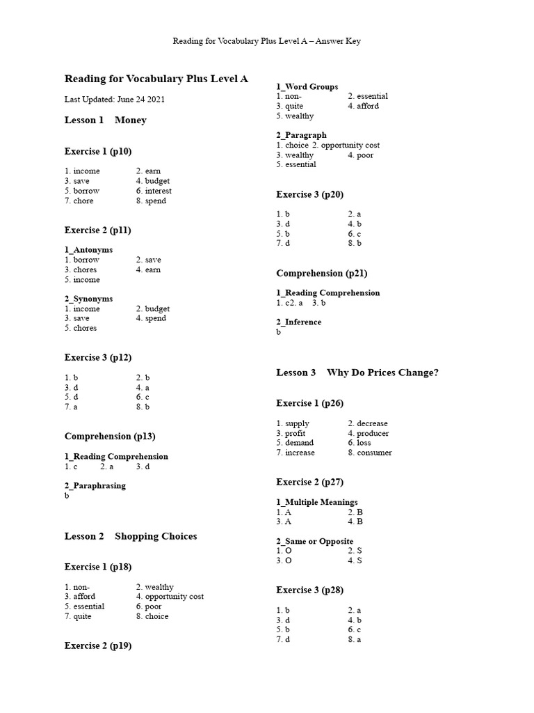 RVP A Ans | PDF