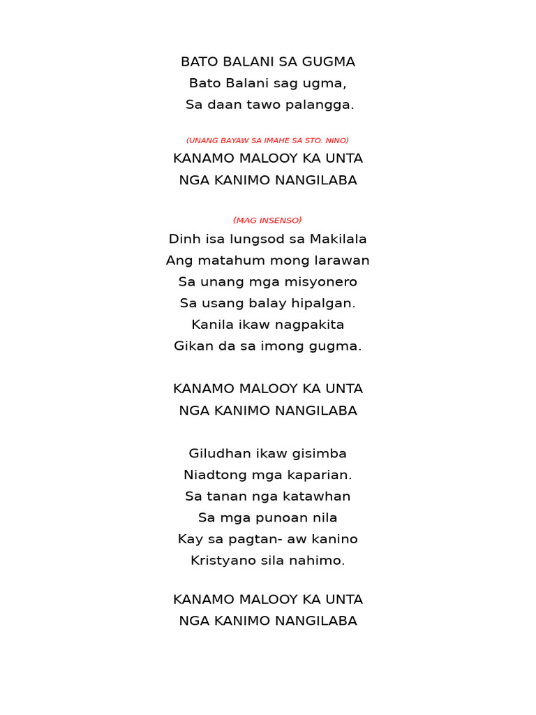 Bato Balani Sa Gugma | PDF