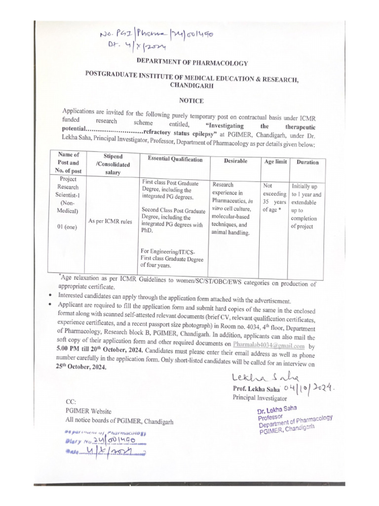 ICMR Advertisement October 202404oct2024152506 | PDF