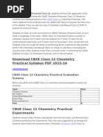 Updated 2024-25 Chem Lab Manual Class XII | PDF | Amine | Salt (Chemistry)