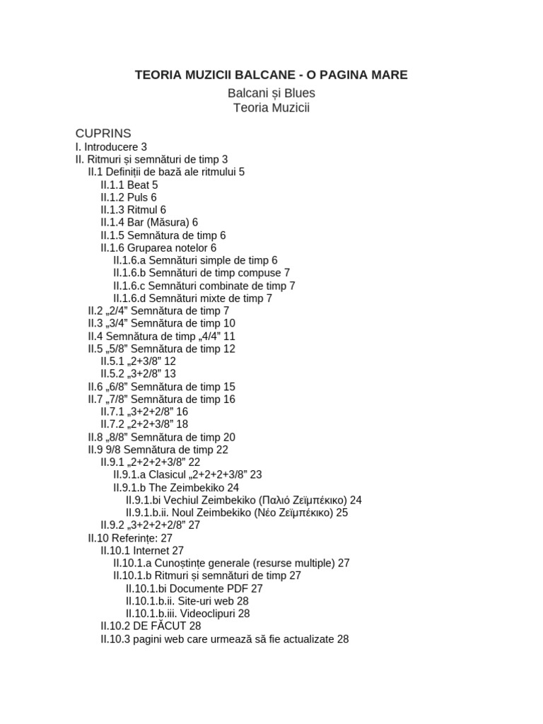 Ritmurile Muzicii Balcanice | PDF