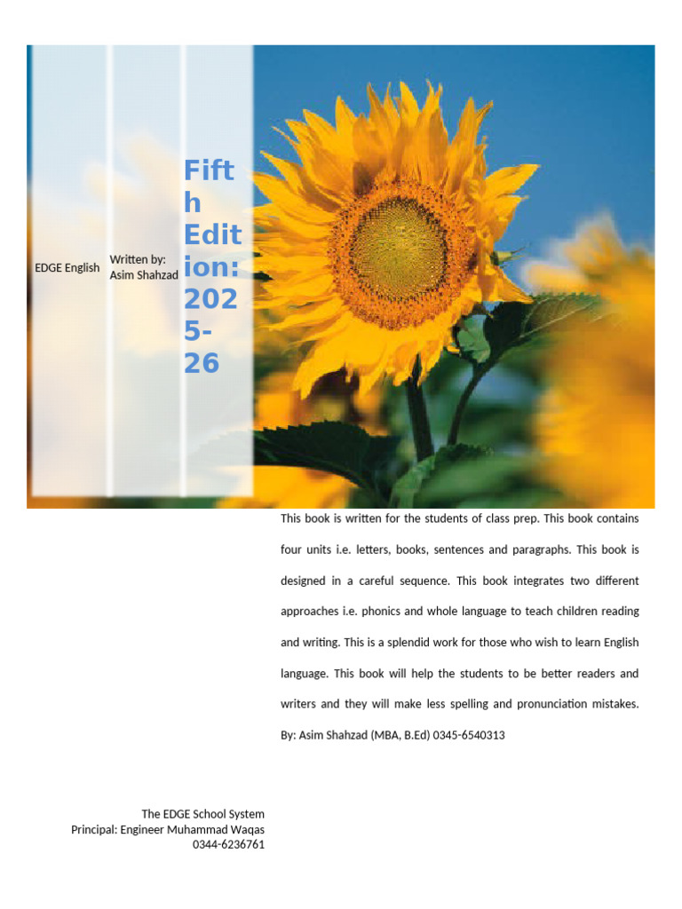 Cover Page English Prep | PDF