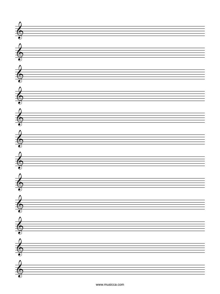 Treble Clef 12 Letter | PDF