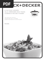 Rice Cooker Manual | PDF | Implied Warranty | Cooking