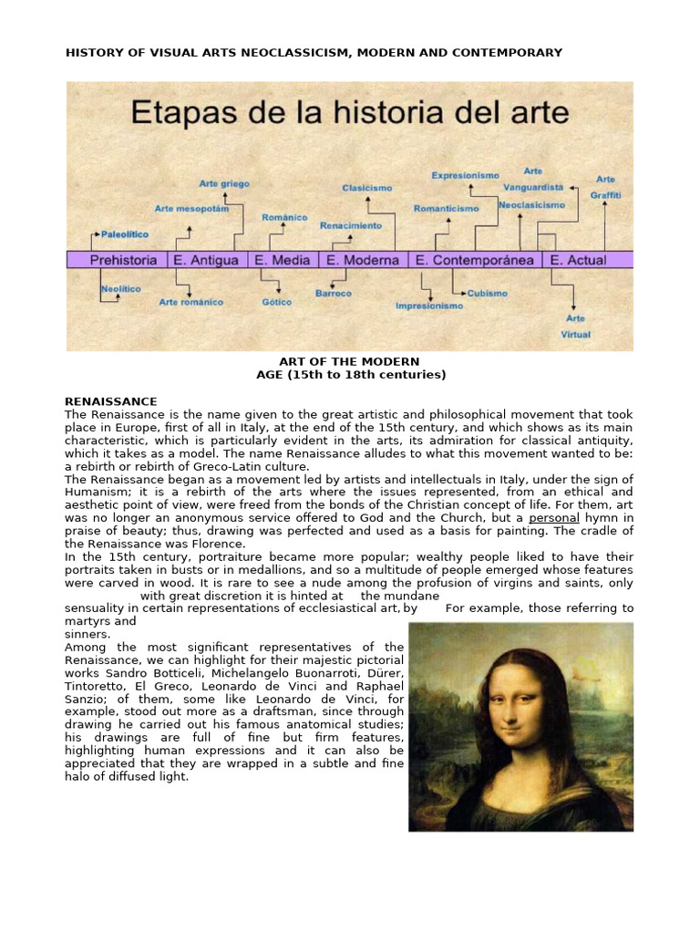 History of Visual Arts: Renaissance to Neoclassicism | PDF | Cubism ...