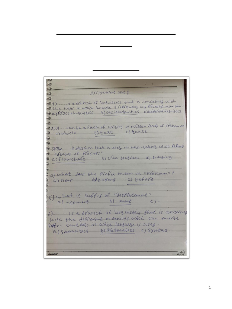 English 201 - 10 Assignments | PDF | Word | Linguistics