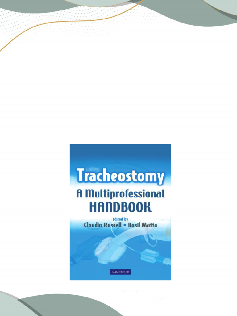(Ebook) Tracheostomy: A Multiprofessional Handbook by Claudia Russell ...
