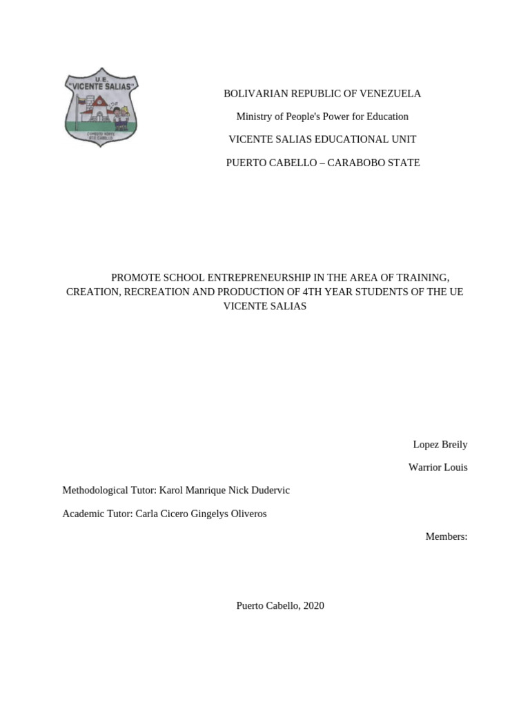 Entrepreneurship Project | PDF | Entrepreneurship | Motivation