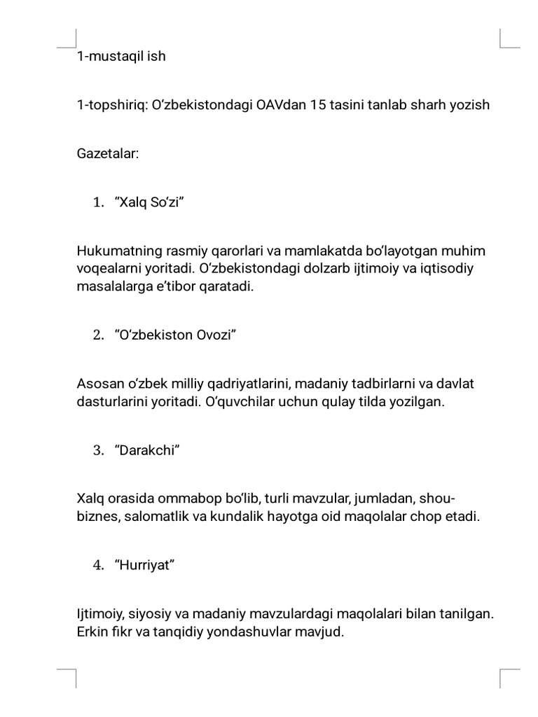 Akademik uchun | PDF