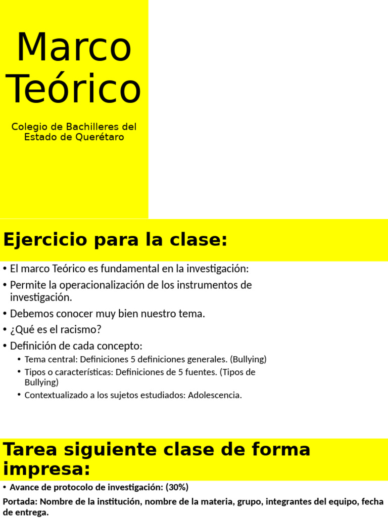 Marco Teórico sobre Racismo y Bullying | PDF