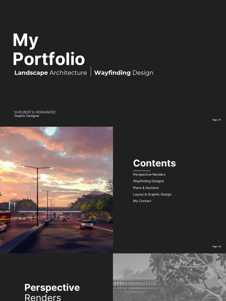 Black White Grayscale Portfolio Presentation | PDF