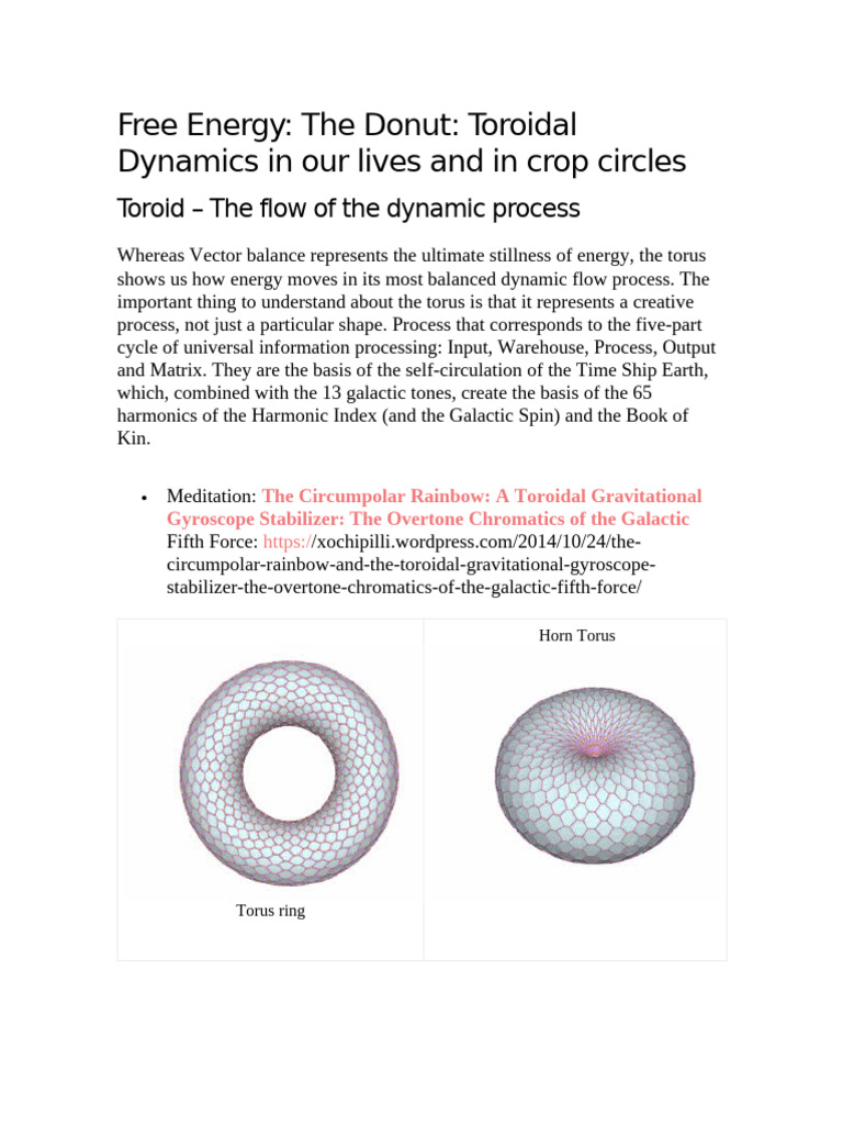 Free energy toroid and labyrinths | PDF | Solar Wind | Magnetosphere