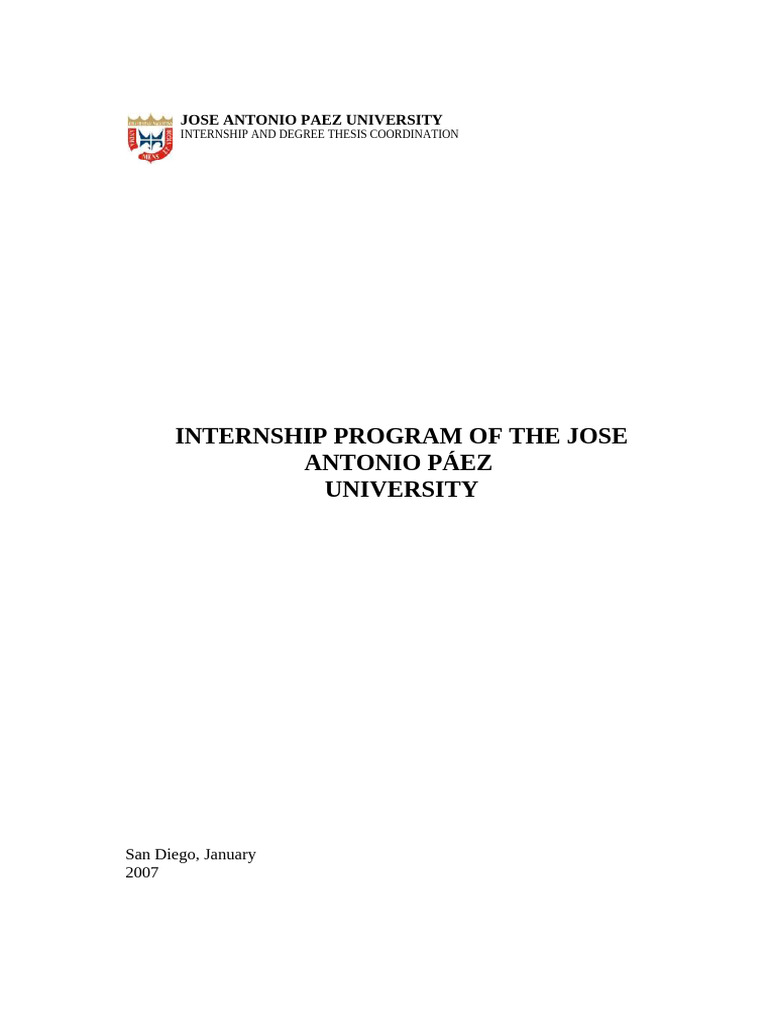 INTERNSHIP_PROGRAM | PDF | Methodology | Thesis