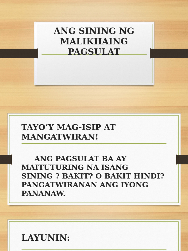 Ang Sining NG Malikhaing Pagsulat 250127041203 11faa4a2 | PDF