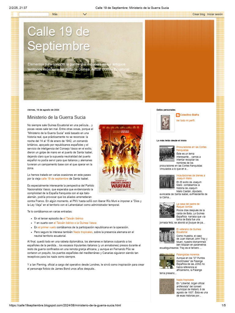 Guerra Sucia en Guinea Ecuatorial | PDF