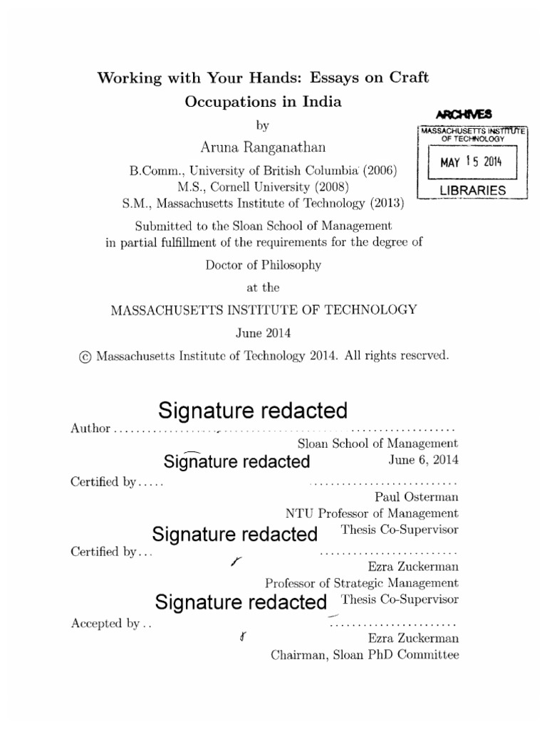 Signature Redacted | PDF | Profession | Interview