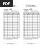 DTR Template - January 2025 | PDF