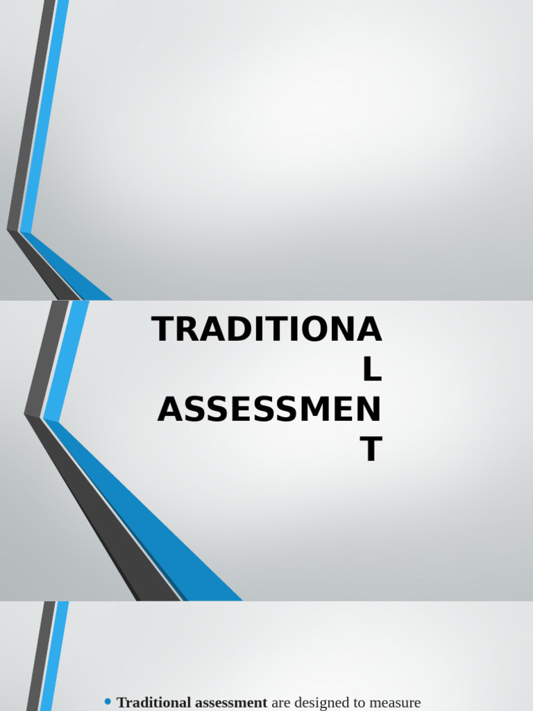 Designing Effective Traditional Assessments | PDF
