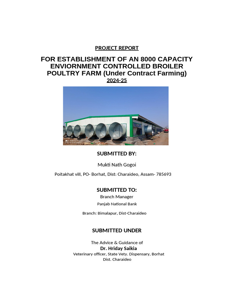 8000 Capacity Ec Broiler Farm | PDF | Poultry Farming | Agriculture