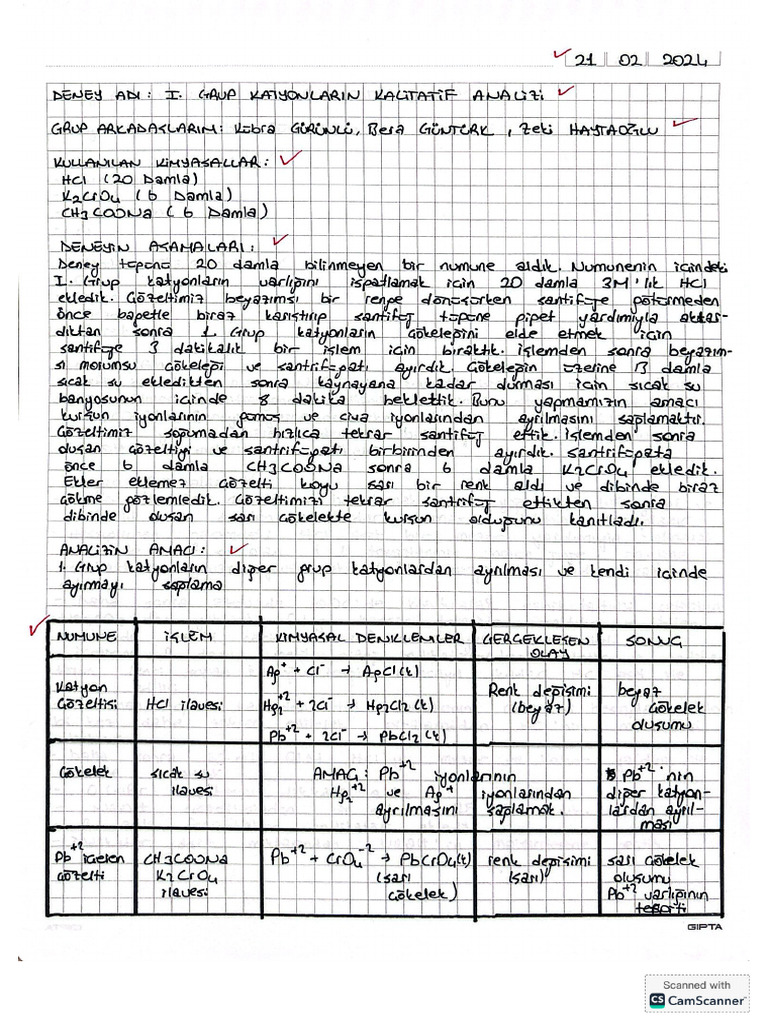 Analitik Kimya Lab 1 Raporlar Odg | PDF
