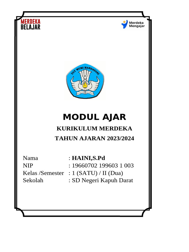 Cover Modul Ajar | PDF