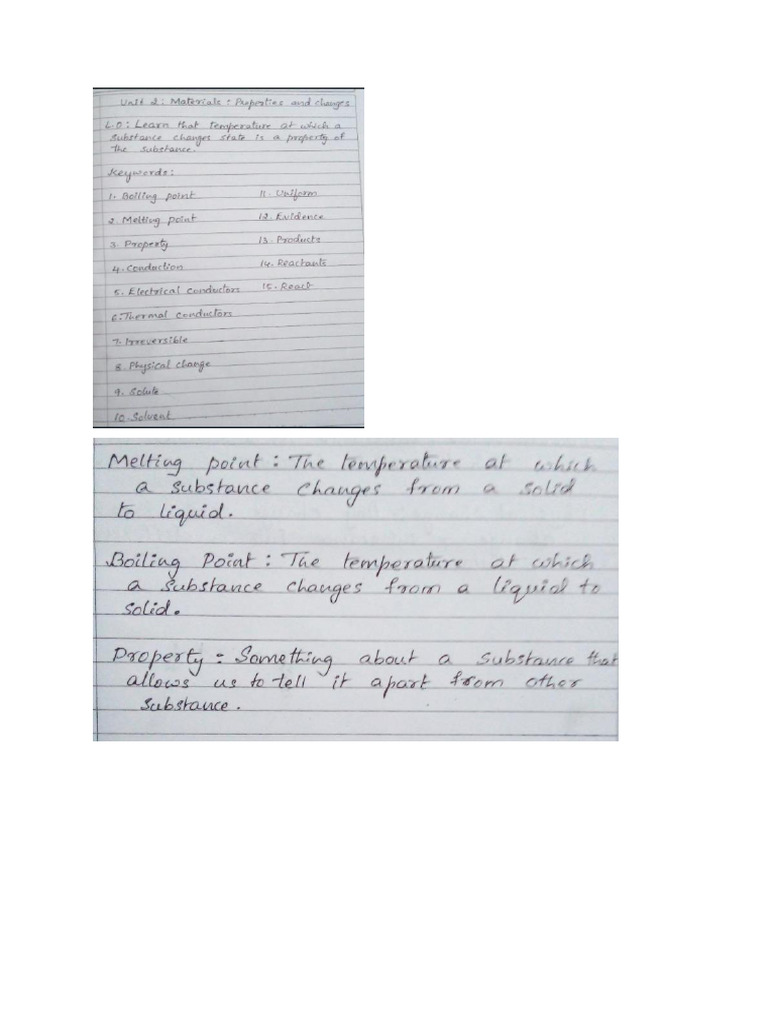 Grade 5 Unit 2 Class Notes | PDF