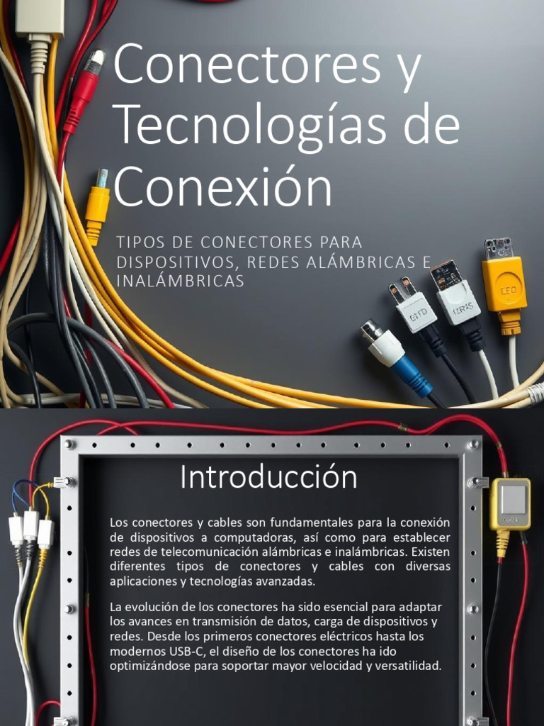 Presentacion Conectores Extendida | PDF | Conector eléctrico | USB