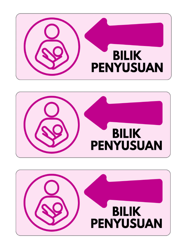 Signage Bilik Penyusuan | PDF