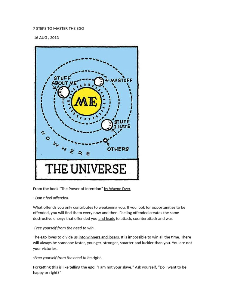 7 Steps To Master The Ego | PDF