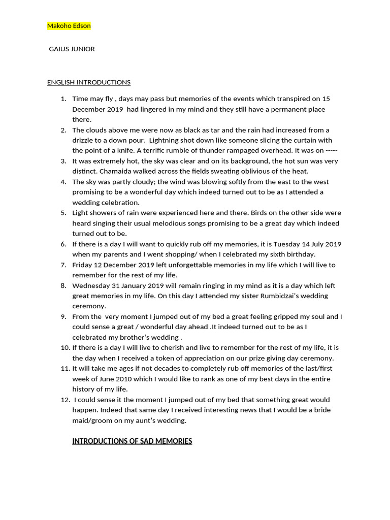 Composition Introductions-1 | PDF