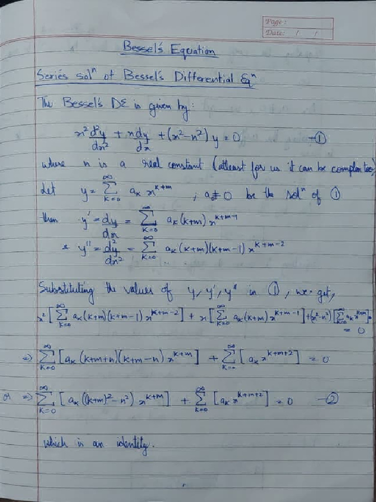 Unit 1 Bessel's Equation | PDF