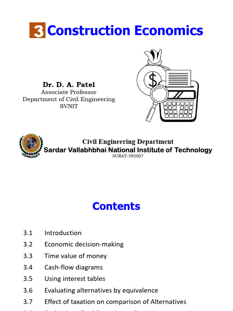Construction Economics Overview | PDF | Interest | Internal Rate Of Return