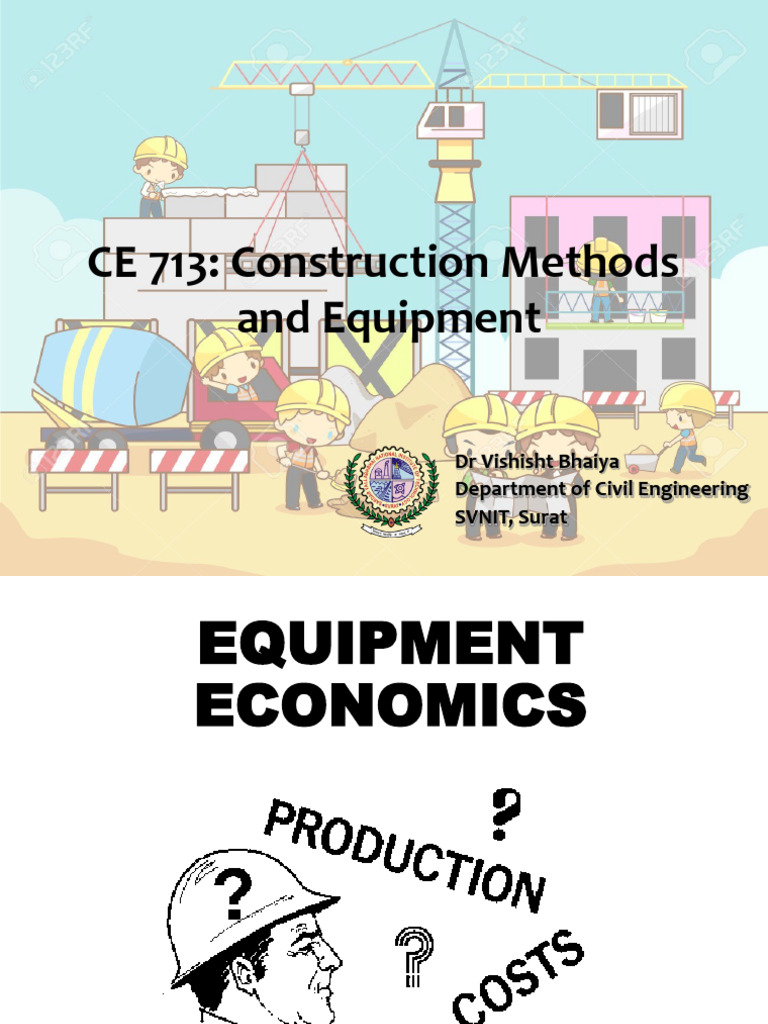 Equipment Economics in Construction | PDF | Depreciation | Interest