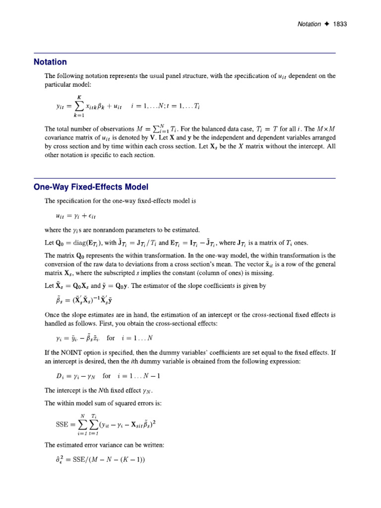 Proc Panel - Fixed Effects Reg - Dummy Recovery | PDF